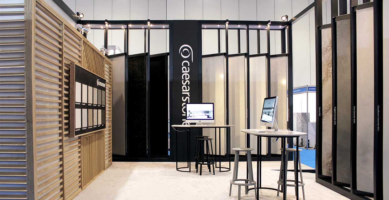 Caesarstone exhibit at the Natural Stone Show in London