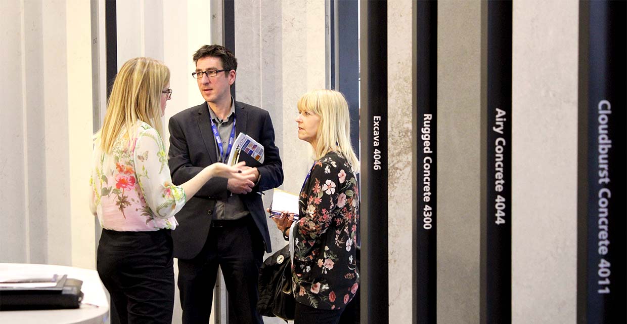 Caesarstone exhibit at the Natural Stone Show in London